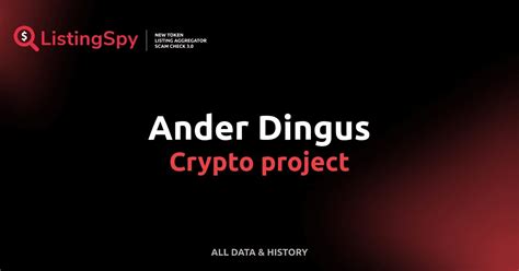 Ander Dingus Crypto Project Dingus Token Listings Events Analysis