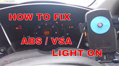how to fix abs vsa light on on your car honda civic youtube