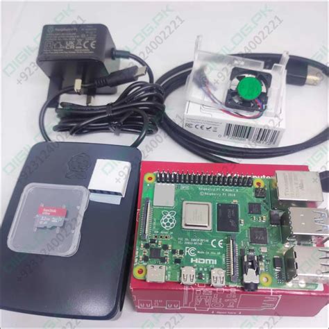 raspberry pi 4 2gb ram starter kit with casing adapter memory card