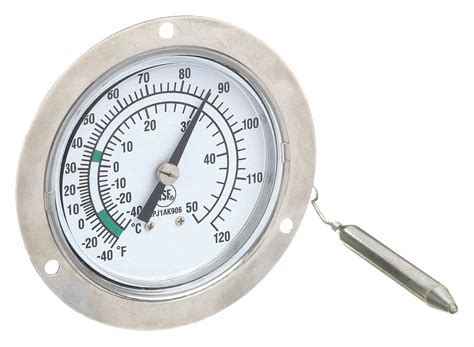 40°f To 120°f 40°c To 50°c ±2 Accuracy Analog Panel Mount Thermometer 1epf1 1epf1 Grainger