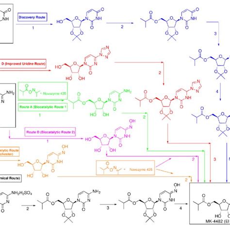 Modified Uridine Discovery Route D And Cytidine Process Routes A B