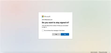 How To Hide The Stay Signed In Message On Microsoft HENNGE One Help Center