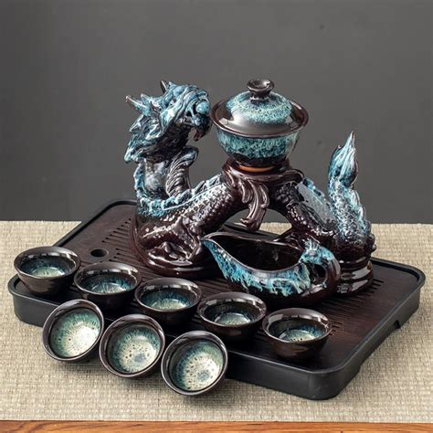 Lazy Kung Fu Tea Set Semi Automatic Chinese Traditional