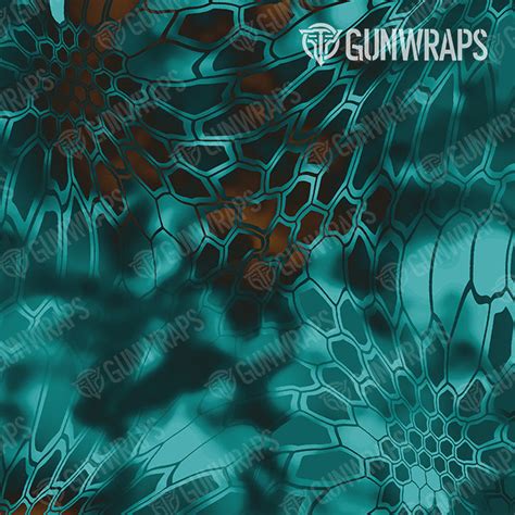 Kryptek Turquoise Camo Gun Wrap For Ar 15