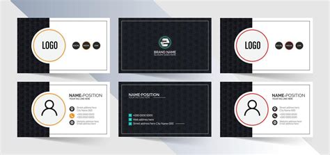 Set Of Business Cards With A Logo And A Business Card 41933836 Vector