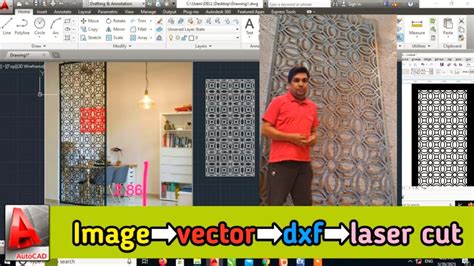 Tracing Design In Autocad For Cnc Partition Jali Cnc Design Youtube