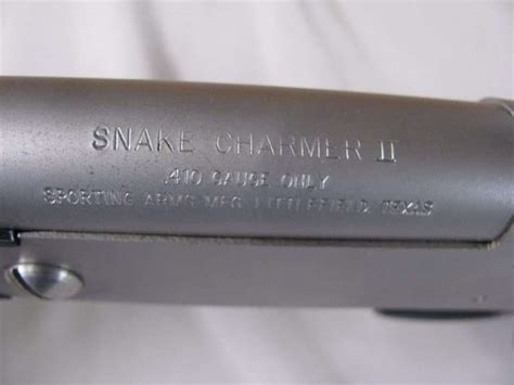 8859 Sporting Arms Snake Charmer II 410 Stainless Steel Black Composite Thumb Grip Stock 18