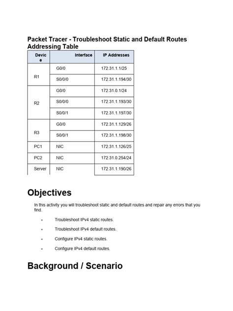 packet tracer lab 4 download free pdf ip address computer