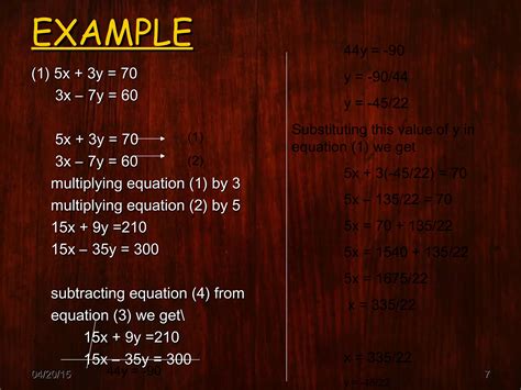 pair of linear equation in two variable ppt physics science