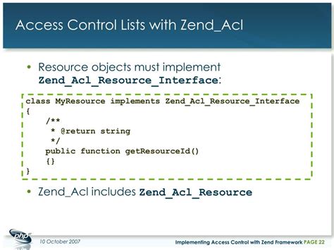 Ppt Implementing Access Control With Zend Framework Powerpoint Presentation Id4973258