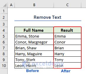 How To Remove Text In Excel 3 Suitable Methods ExcelDemy