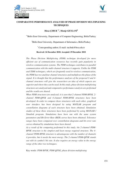 Pdf Comparative Performance Analysis Of Phase Division Multiplexing Techniques