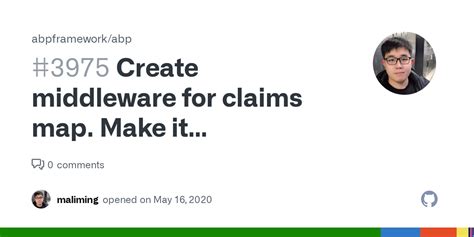 Create Middleware For Claims Map Make It Configurable · Issue 3975 · Abpframeworkabp · Github