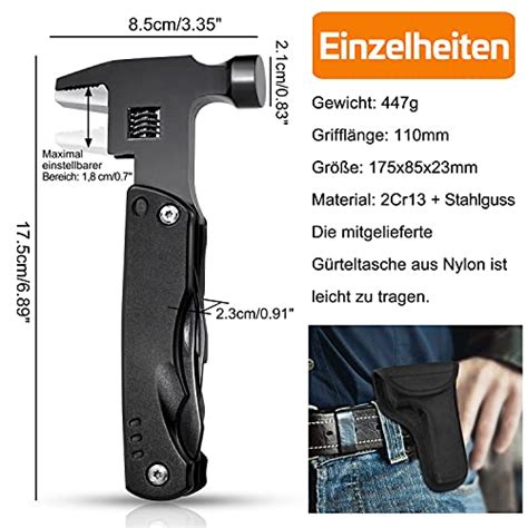 wayintop upgraded 32 in 1 multitool hammer wrench and snowflake multitool