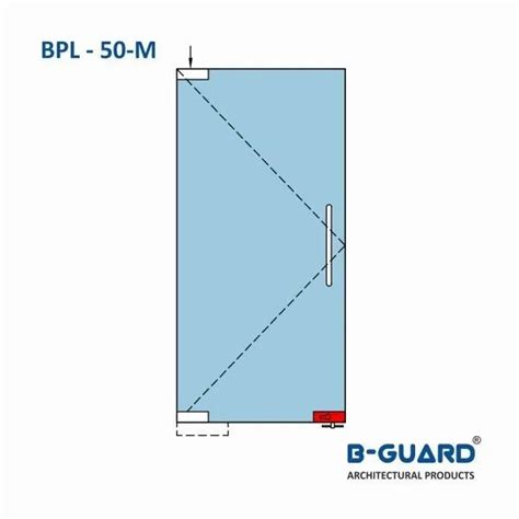 B Guard Mortise Glass Door Corner Patch Lock With Strike Plate