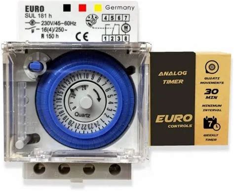Euro Analog Programmable Timer 24 Hour Sul181h German 30 Minute
