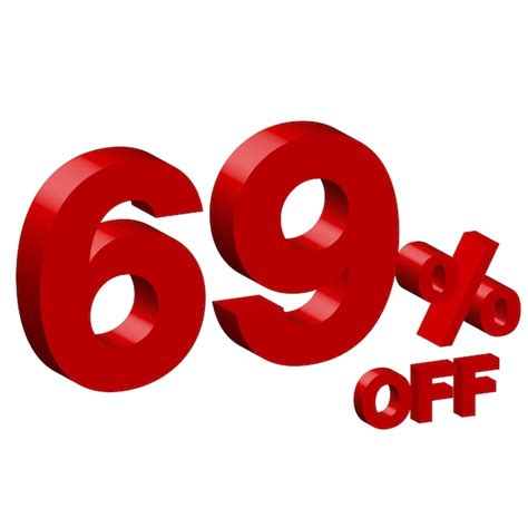 Premium Vector Sixty Nine 69 3d Vector Illustration