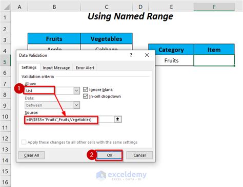How To Use IF Statement In Data Validation Formula In Excel Ways