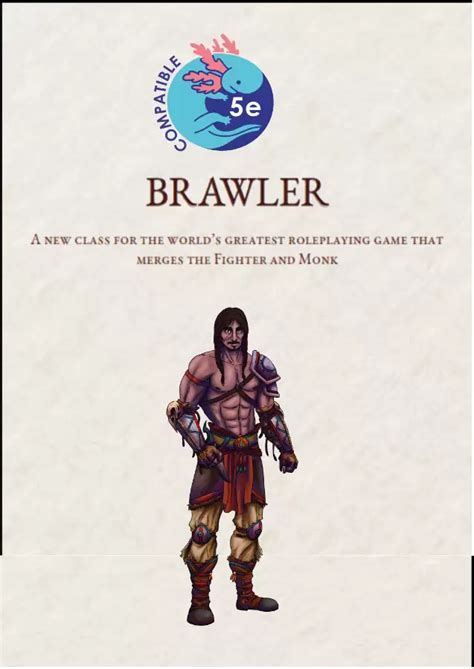 Brawler Hybrid Class For 5e Axo Stories Drivethrurpg