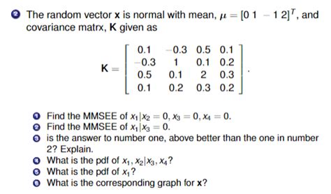 The Random Vector X Is Normal With Mean U Chegg