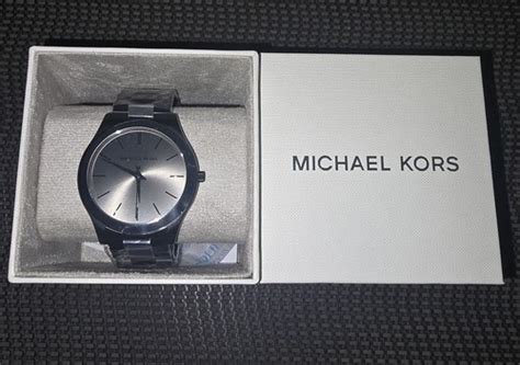 Michael Kors Genuine Mk8507 Slim Runway Black Watch 42mm Ebay