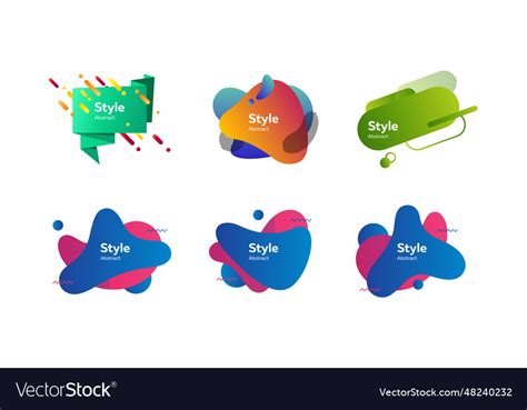 Abstract Geometric Elements Set Royalty Free Vector Image