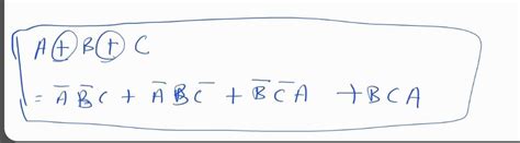 Solved Can We Write This Xor Combination Among Ab And C As