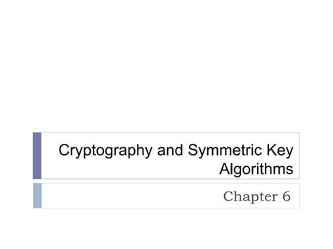 Cryptography Chap6pptx