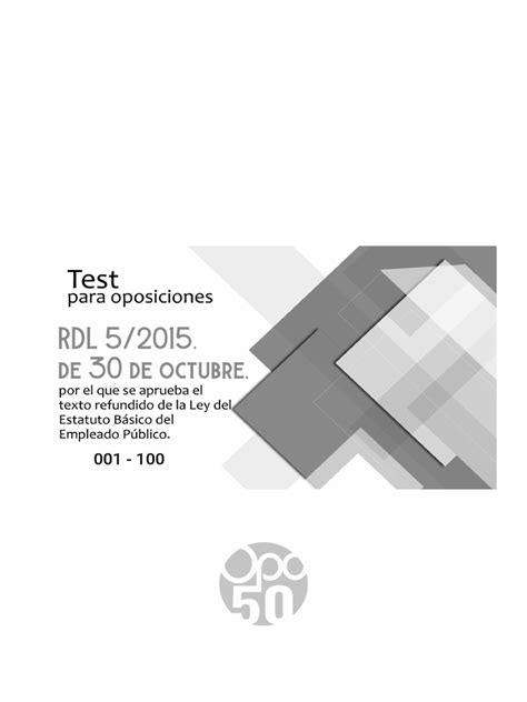 Test 5 2015 001 100 Pdf Derecho Laboral Gobernancia
