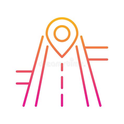 Road Vector Gradient Icon Style Illustration Eps 10 File Stock Vector