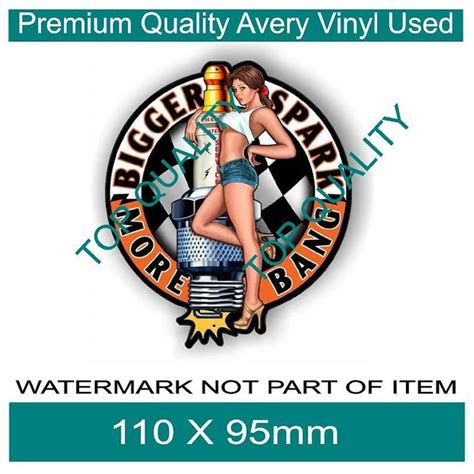 Spark Plug Better Bang Hot Rod Decal Sticker For Man Cave Garage