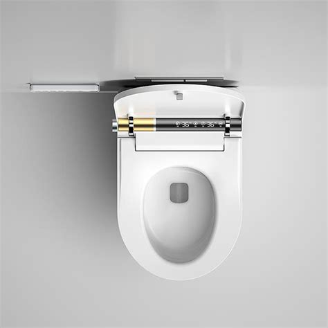 Dual Flush Wall Hung Toilet Set Elongated Deodorizing Wall Mounted