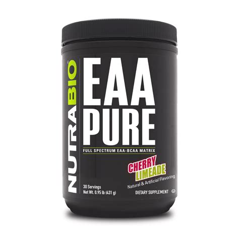 Eaa Pure De Nutrabio Matriz De Eaa Bcaa Hidratación