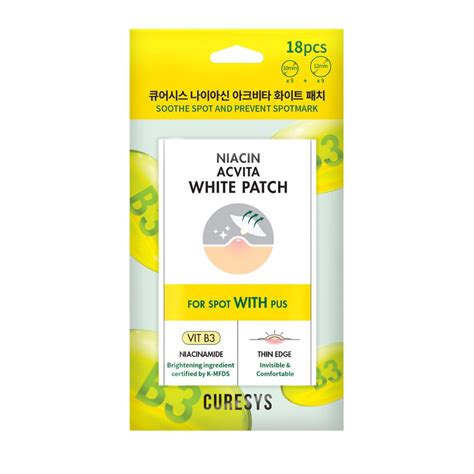 Curesys Niacin Acvita White Patch Hydrocolloid Acne Pimple Blemish