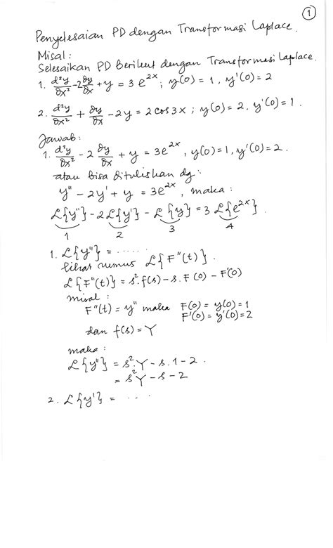 SOLUTION: Solving differential equations with laplace transforms and laplace inverse ...
