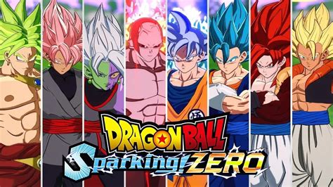 All Characters Of Dragon Ball Sparking Zero Youtube