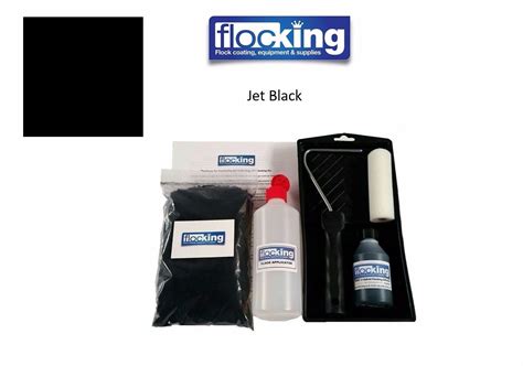 Diy Flocking Kit With Roller Black Flock Fibre Powder Kit Full Kit