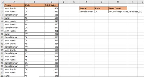 How To Use COUNTIFS Formula In Excel