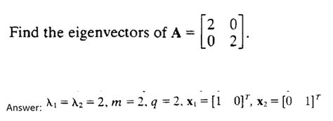 Solved Find The Eigenvectors Of A Answer Lam Chegg