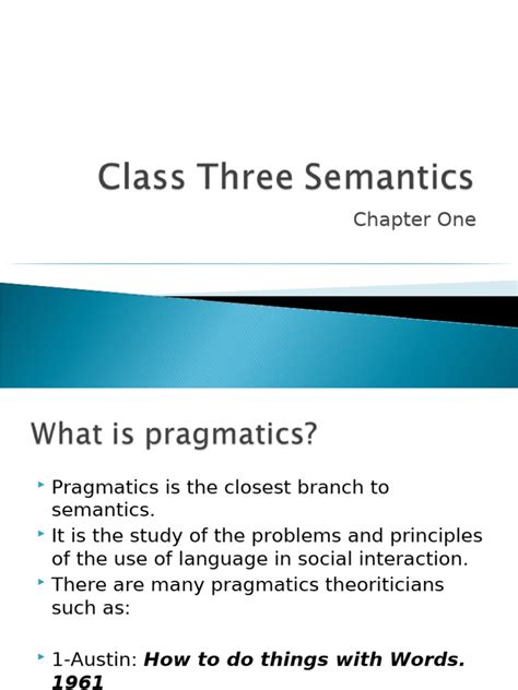 Understanding Pragmatics And Speech Acts Pdf