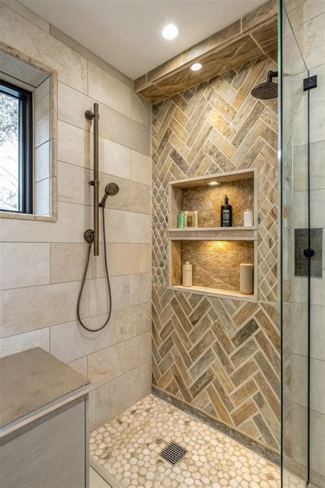 26 Stylish Tile Shower Shelf Ideas For Your Bathroom