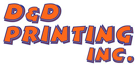 D And D Printing · About Us