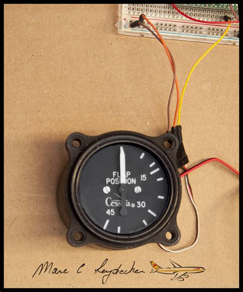 interfacing flap gauge using arduino tutorials x plane forum