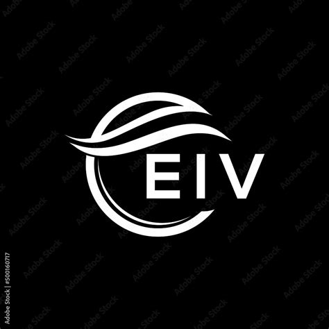 Eiv Letter Logo Design On Black Background Eiv Creative Initials Letter Logo Concept Eiv