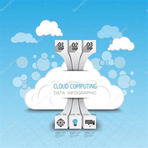 Cloud Computing Concept Design Infographics Stock Vector By ©chalapan