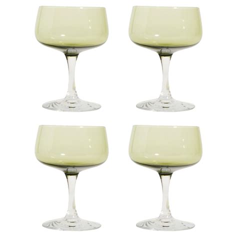 Set Of 5 19th Century Salesman Sample Glasses In Glass Dome For Sale At