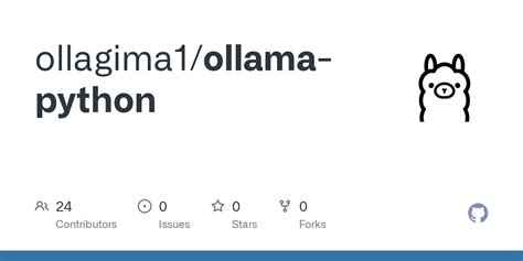GitHub Ollagima Ollama Python