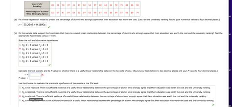 Solved appropriate hypotheses using α State the null Chegg