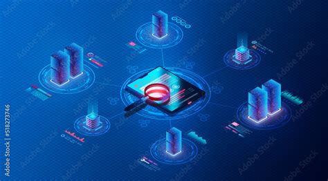 Test Data Management Concept TDM App Performance Monitoring D Illustration Stock