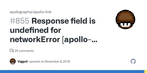 Response Field Is Undefined For Networkerror Apollo Link Error